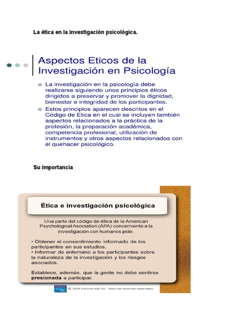 etica en psicologia. | PDF
