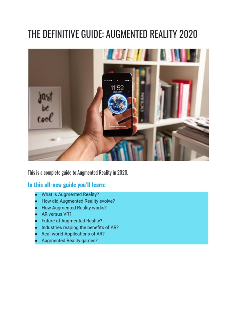 A Comprehensive Guide to Augmented Reality: Exploring its Evolution, Applications, and Future ...