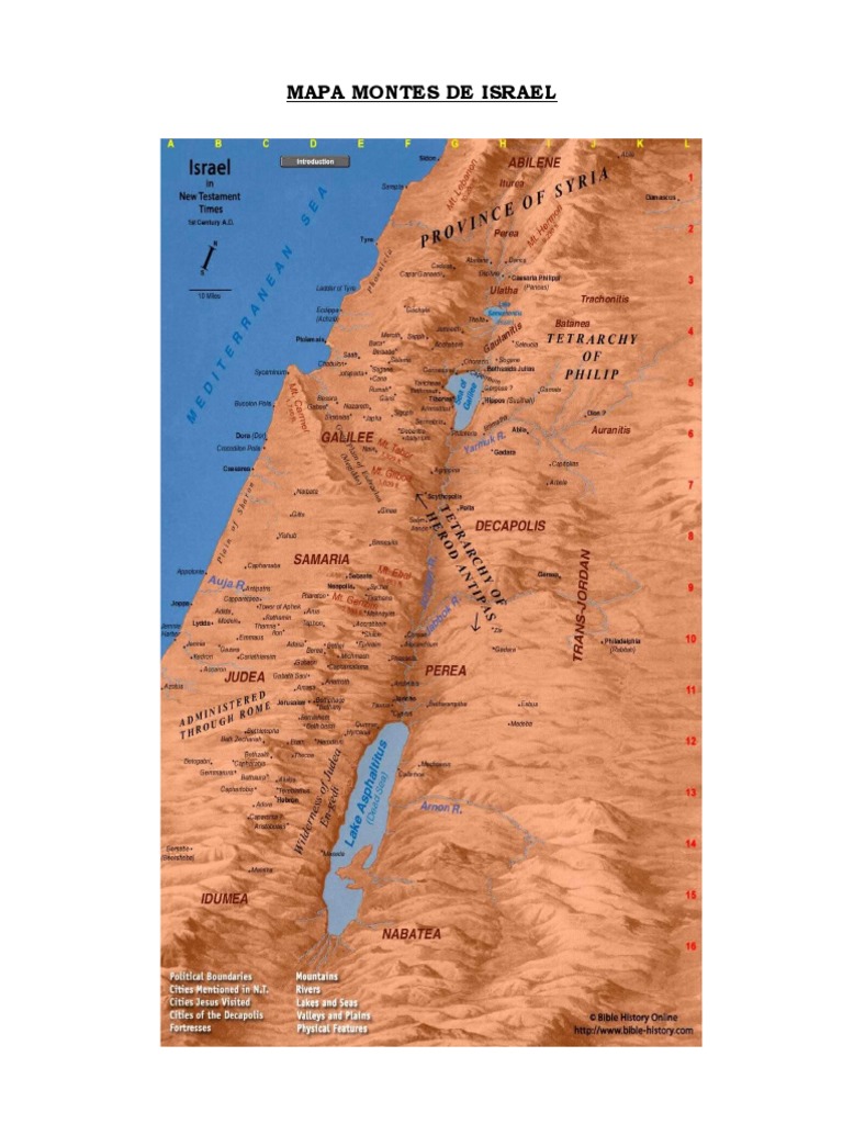 2 MAPA MONTES de Israel | PDF