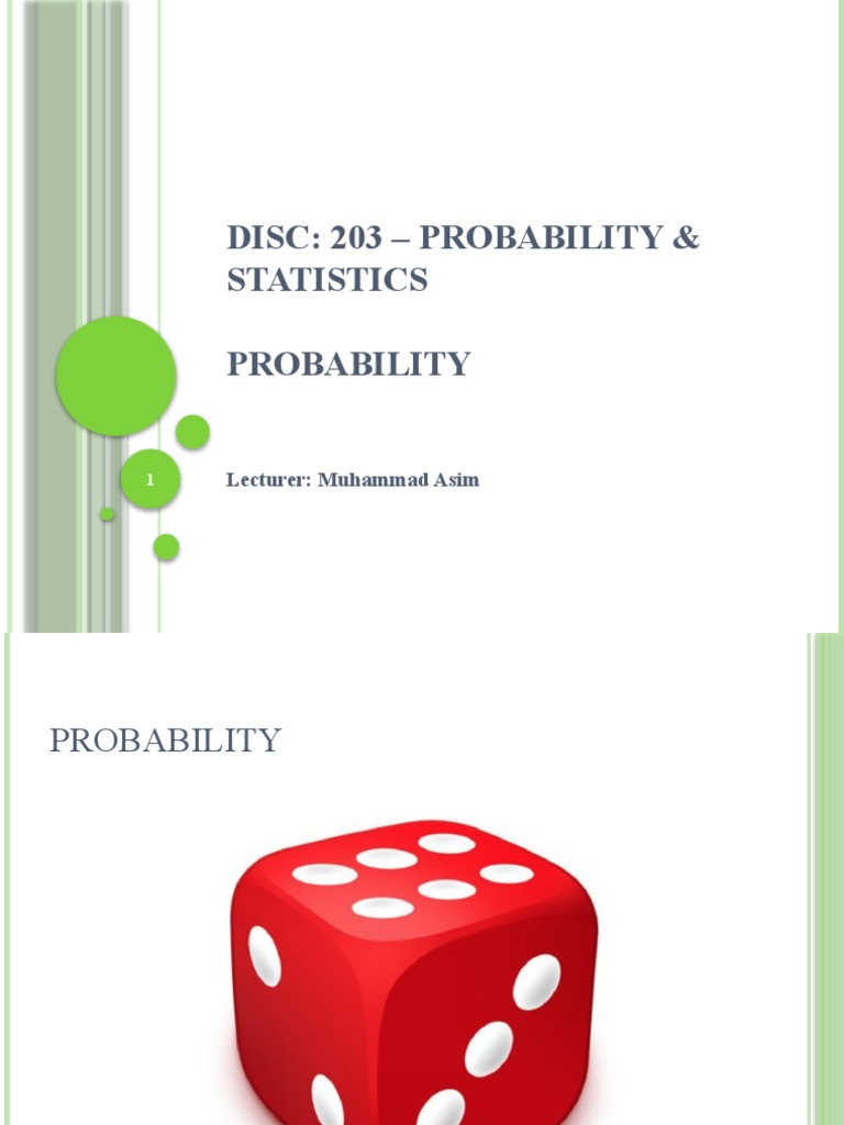 3 Probability | PDF | Probability | Experiment
