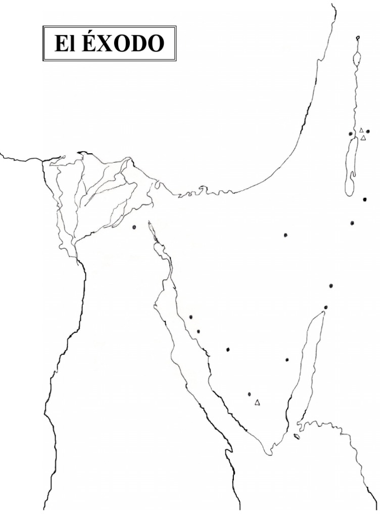 4 MAPA Del Exodo Dibujo | PDF