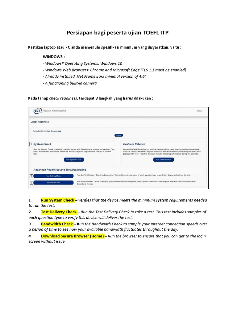 Persiapan Bagi Peserta Ujian TOEFL ITP BYOP Universitas Brawijaya Rev05 ...