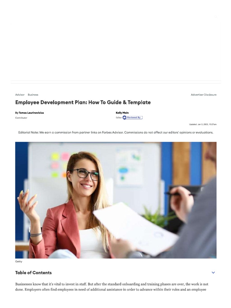 Employee Development Plan | PDF