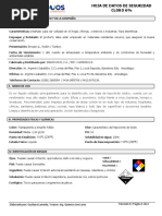 Ficha de Seguridad Agua Destilada | PDF | Agua | La seguridad