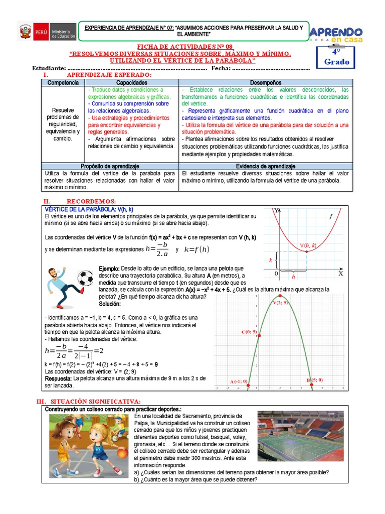 Ficha 8 - 4to - Exp 7 | PDF