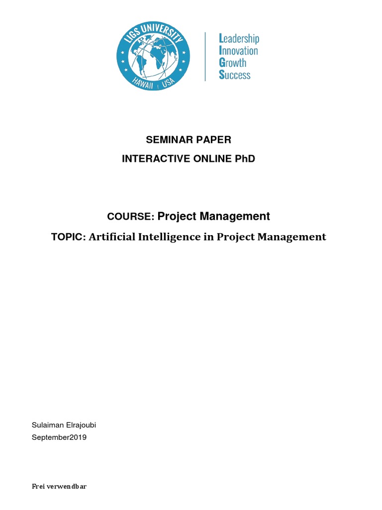 Artificial Intelligence in Project Manag | PDF | Artificial ...