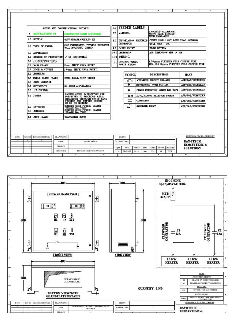 Rayotech Heater STARTER PANELS | PDF | Manufactured Goods | Electricity