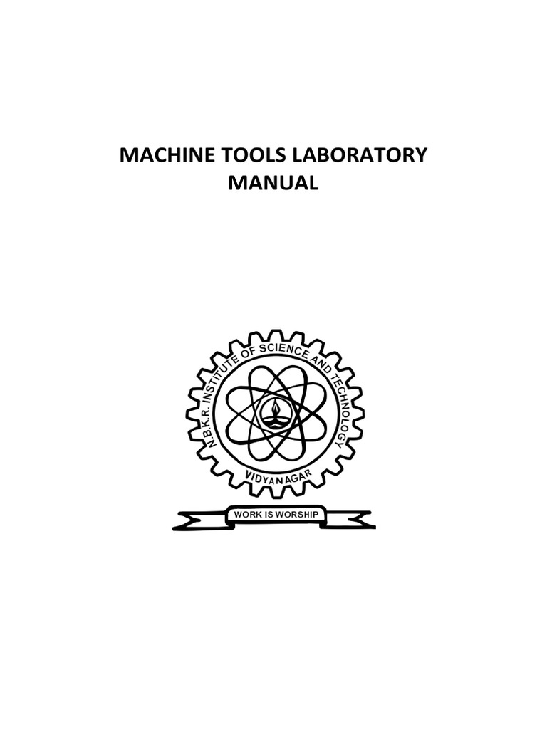 Machine Tools LAB Manual PDF | PDF | Technology & Engineering