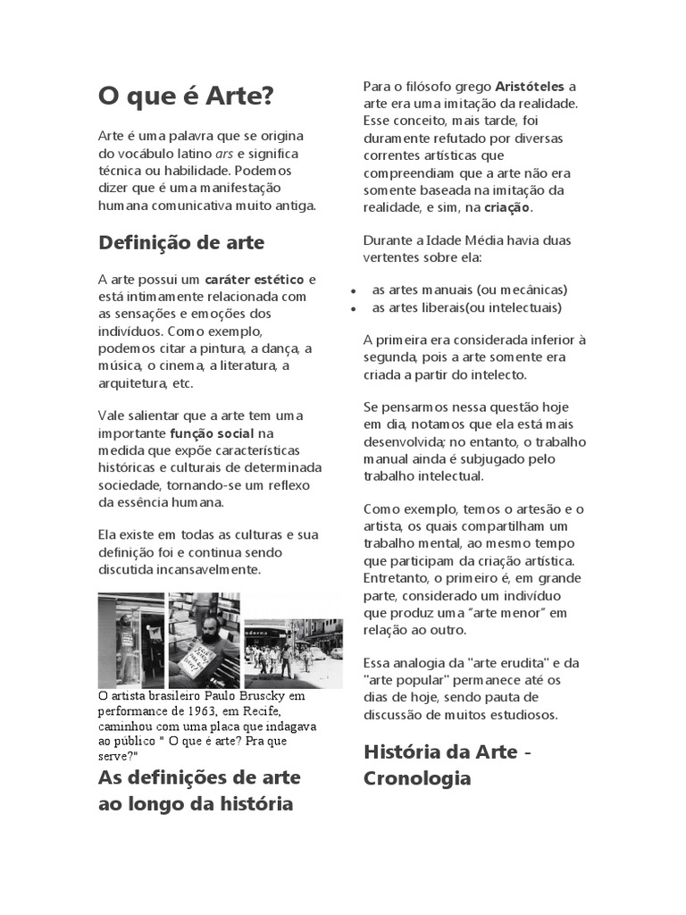 O Que É Arte | PDF | Arte abstrata | Estética