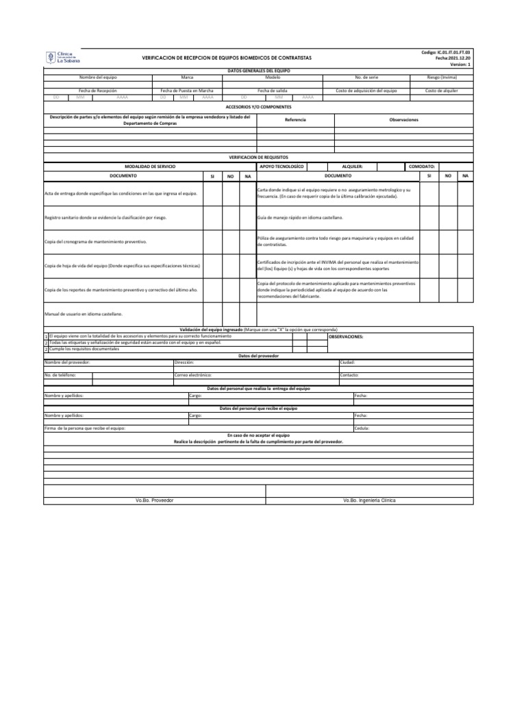 Ic.01.it.01.ft.03 Verificación de Recepción de Equipos de Contratistas ...