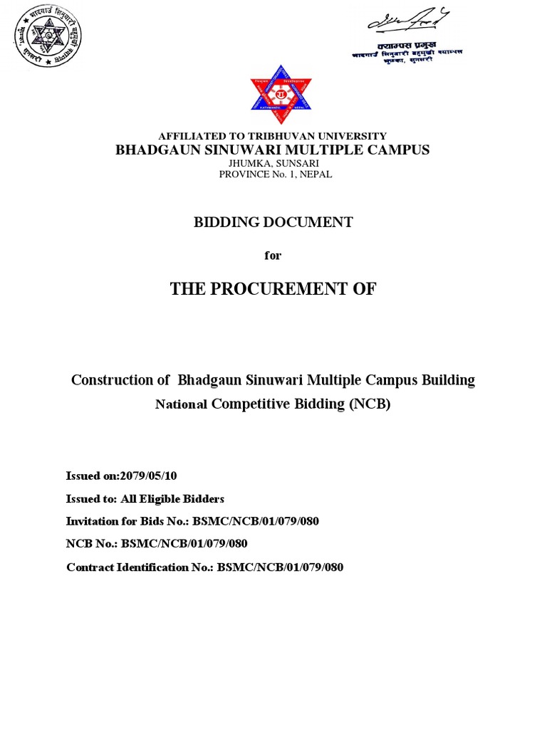 Bid Document | PDF | Procurement | Joint Venture