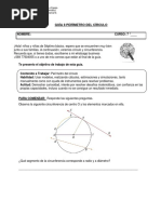 Ejercicios de Perímetro de Circunferencia | PDF