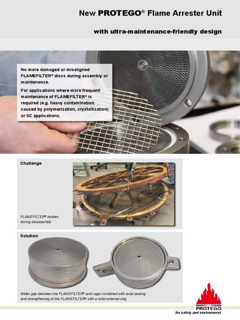 New PROTEGO® Flame Arrester Unit | PDF | Manufactured Goods | Materials