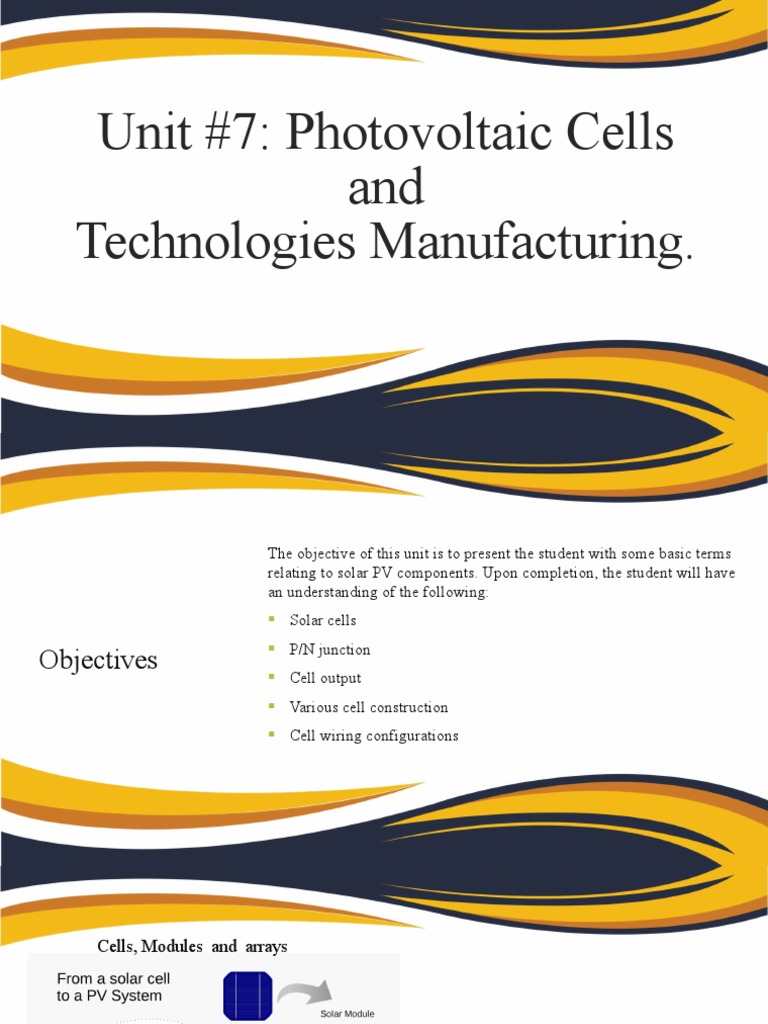 Unit 7 Pdf Photovoltaics Semiconductors