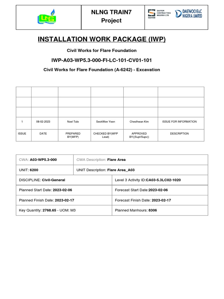 2023 02 09 - IWP A03 WP5.3 000 FI LC 101 CV01 101 - Rev1 | PDF | Gas Technologies | Applied And ...