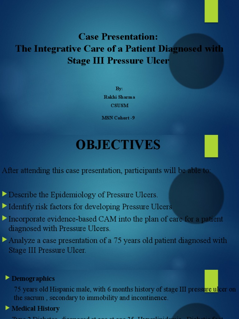 IH - Case Presentation On Pressure Ulcer | PDF | Wound | Medicine