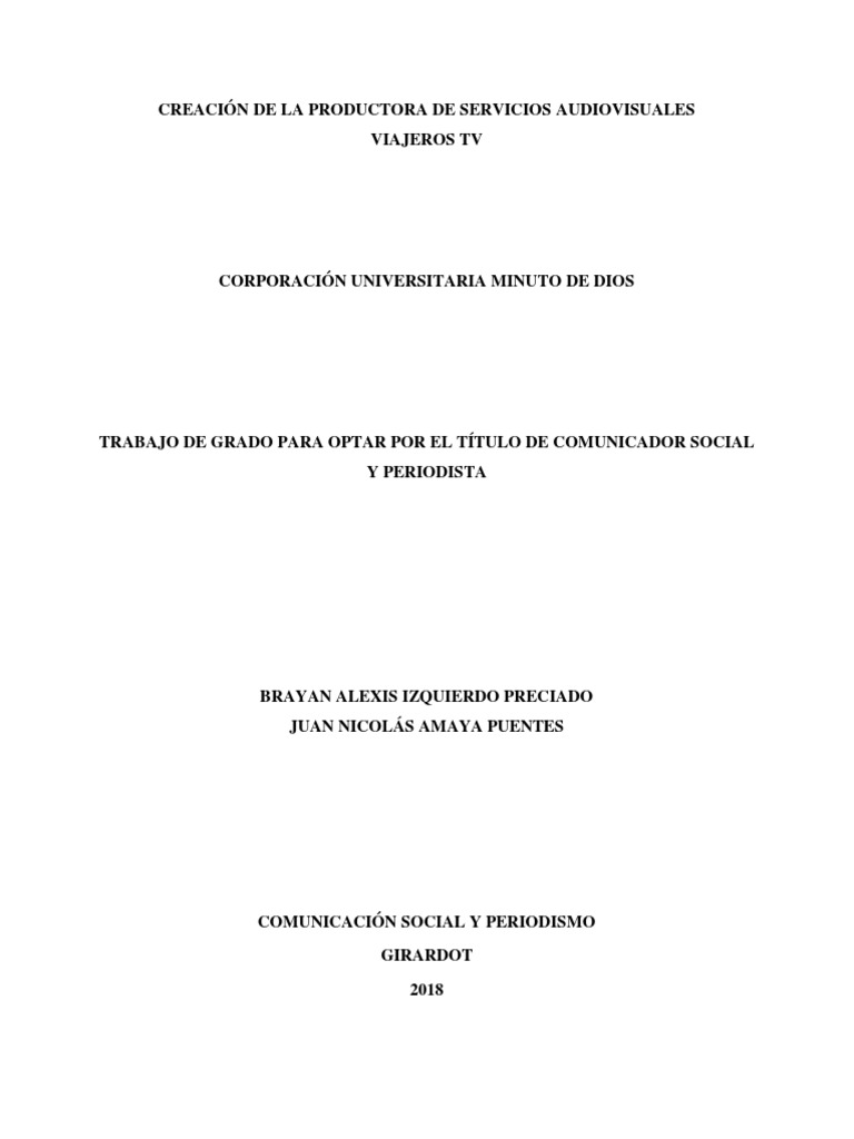 T.C Izquierdo Preciado Brayan Alexis PDF | PDF | Televisión | Producto ...