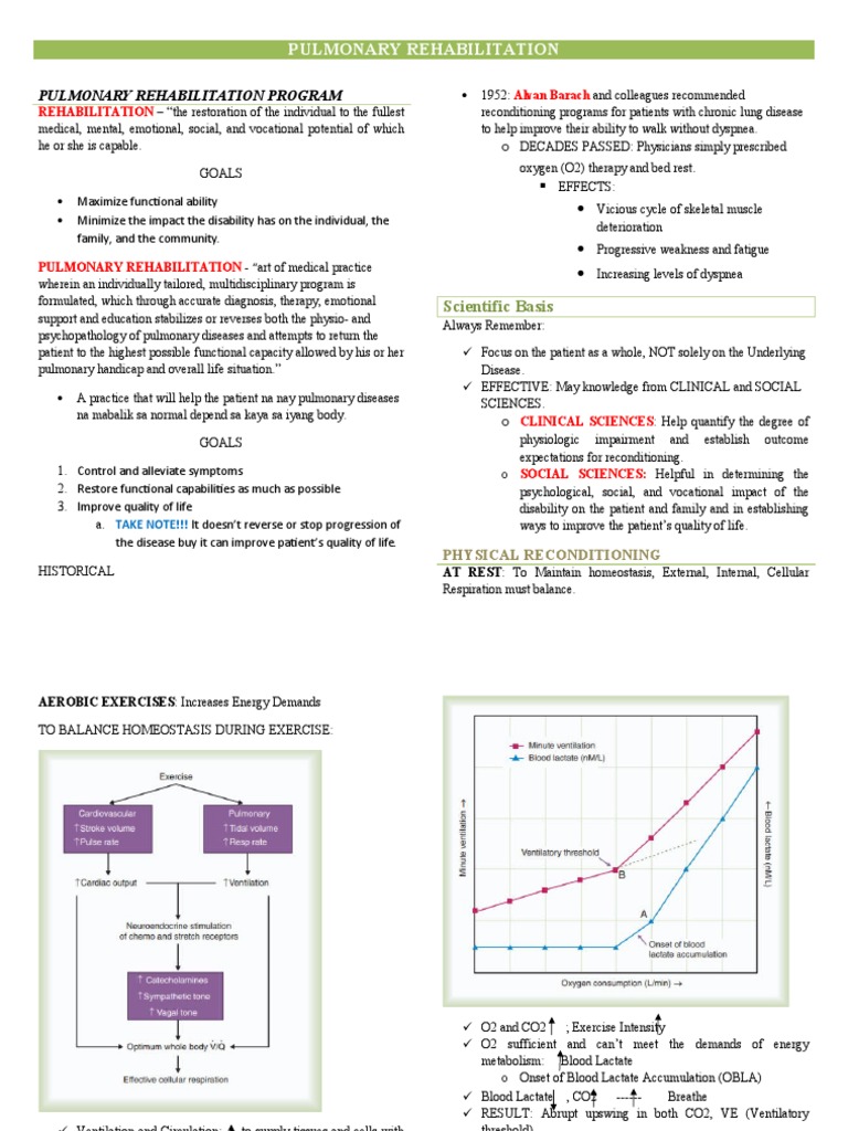 Comprehensive Guide to Pulmonary Rehabilitation | PDF | Medicine ...