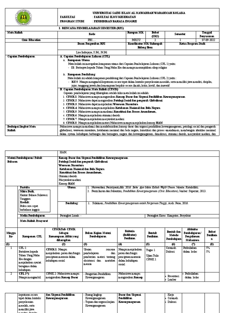 RPS Civic Education | PDF