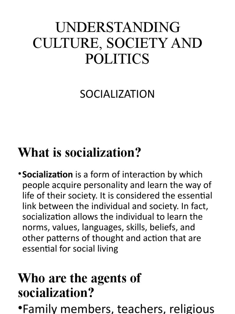 Socialization Review | PDF | Socialization | Nature Versus Nurture