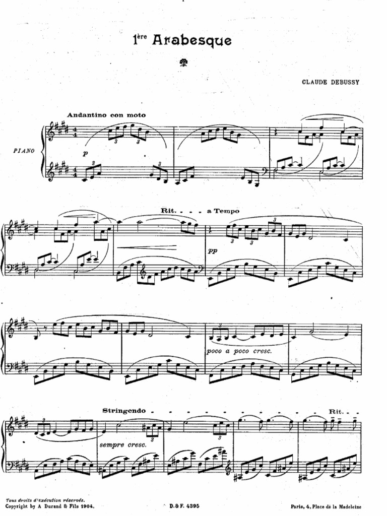 Debussy Arabesque | PDF