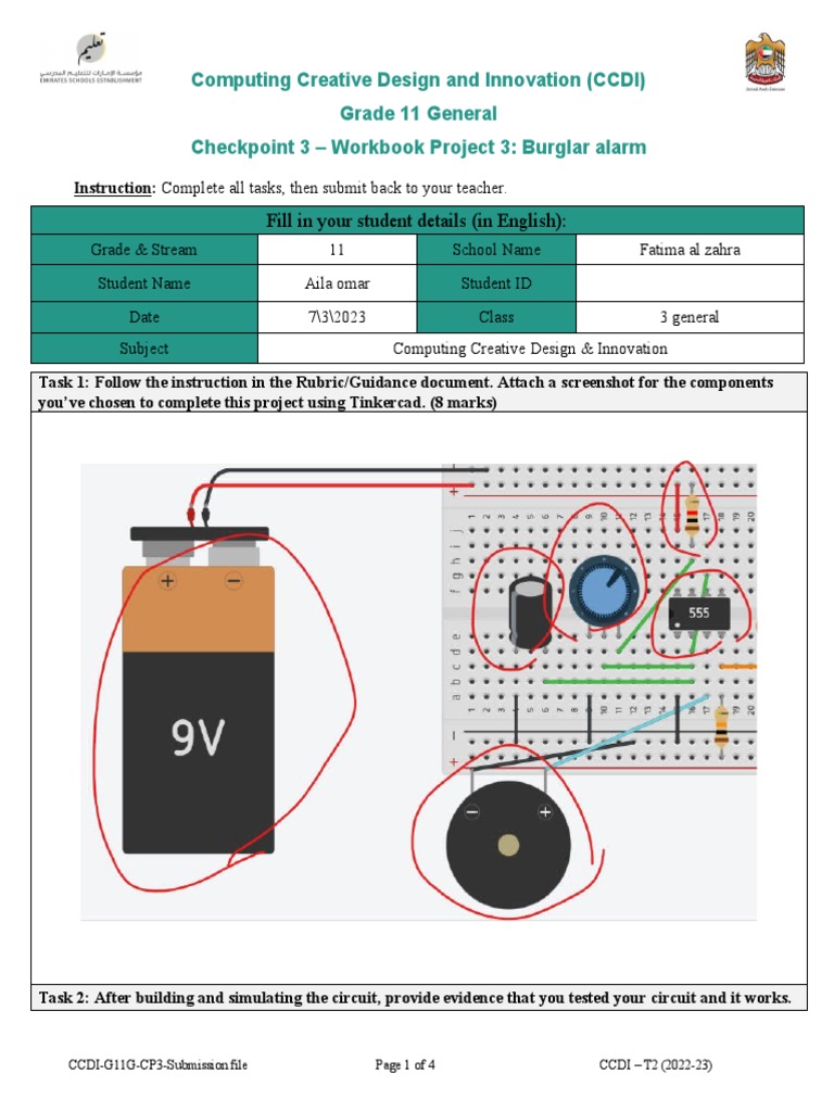 CCDI-G11G-CP3-Workbook Project 3 | PDF | Electronic Engineering | Computing