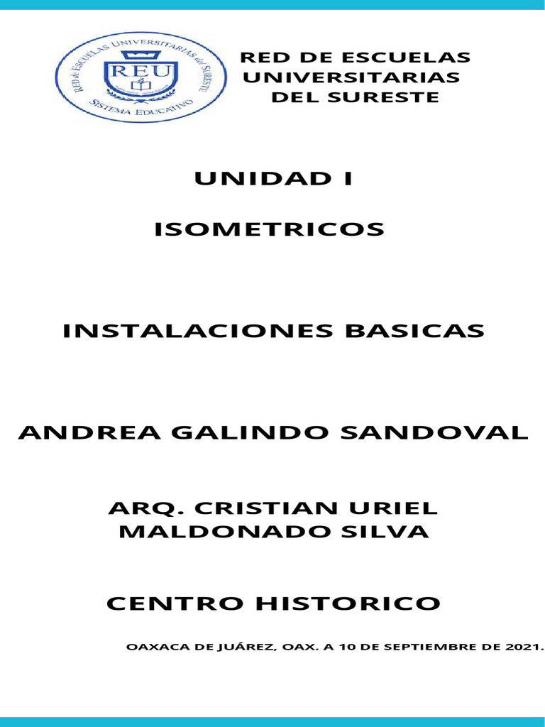 Infografia de Isometricos Andrea Galindo Sandoval | PDF | Dibujo