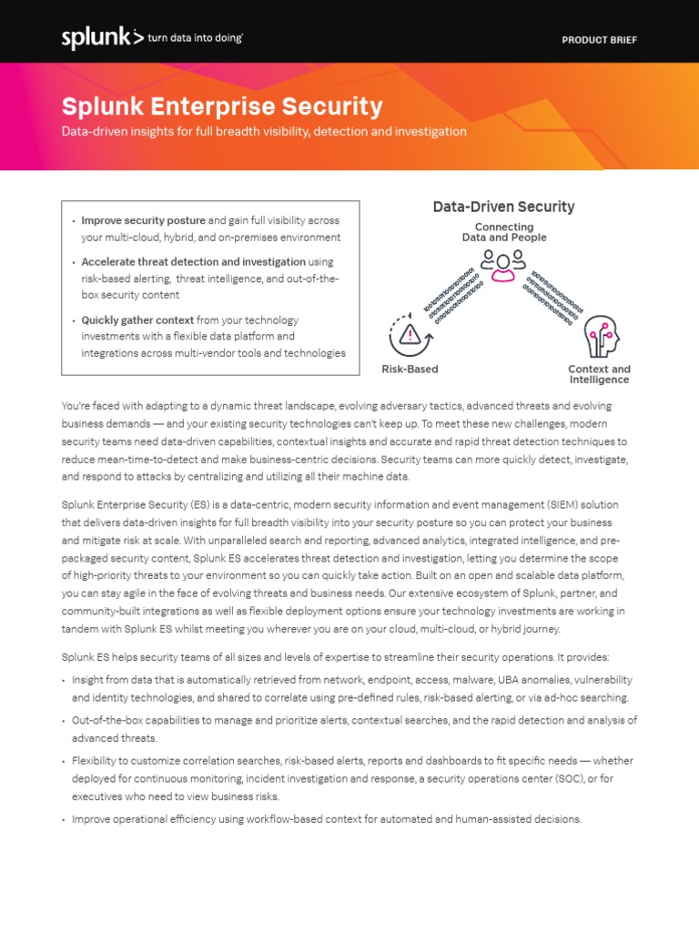Splunk Enterprise Security | PDF | Computer Security | Security