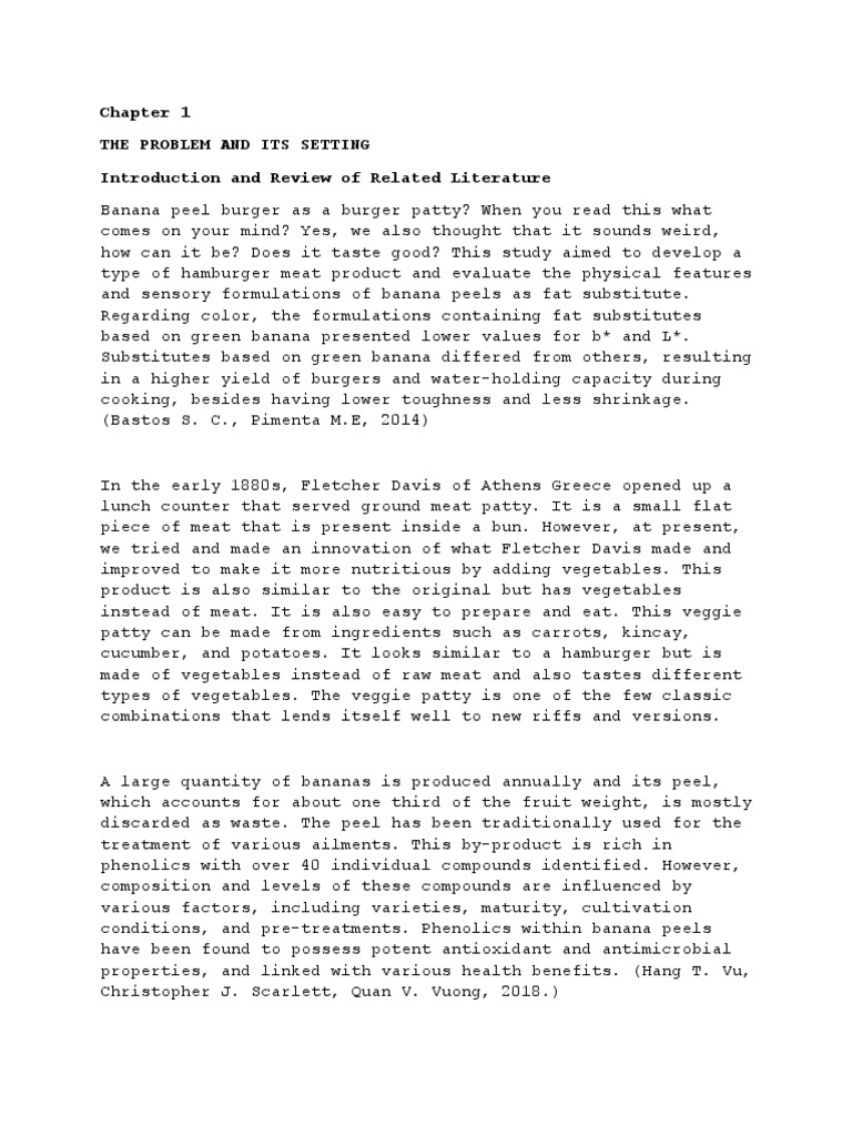 RRL Etc 1 | Download Free PDF | Banana | Hamburgers