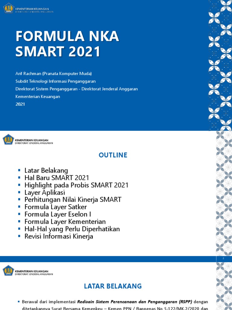 Formula NKA dalam SMART 2021 | PDF