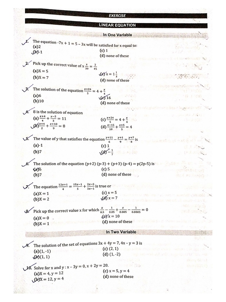 Equations Workbook 2023 | PDF