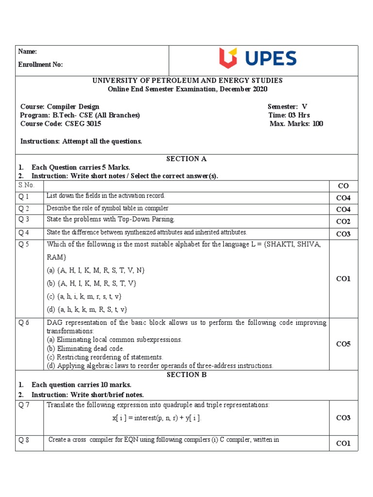 Compiler Design | PDF | Parsing | Theoretical Computer Science Compiler Design | PDF | Parsing | Theoretical Computer Science