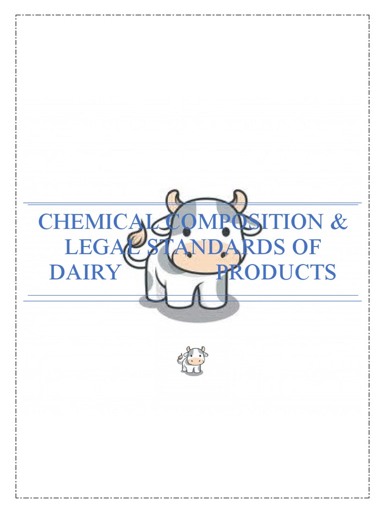 Dairy Product Standards and Composition | PDF | Milk | Yogurt