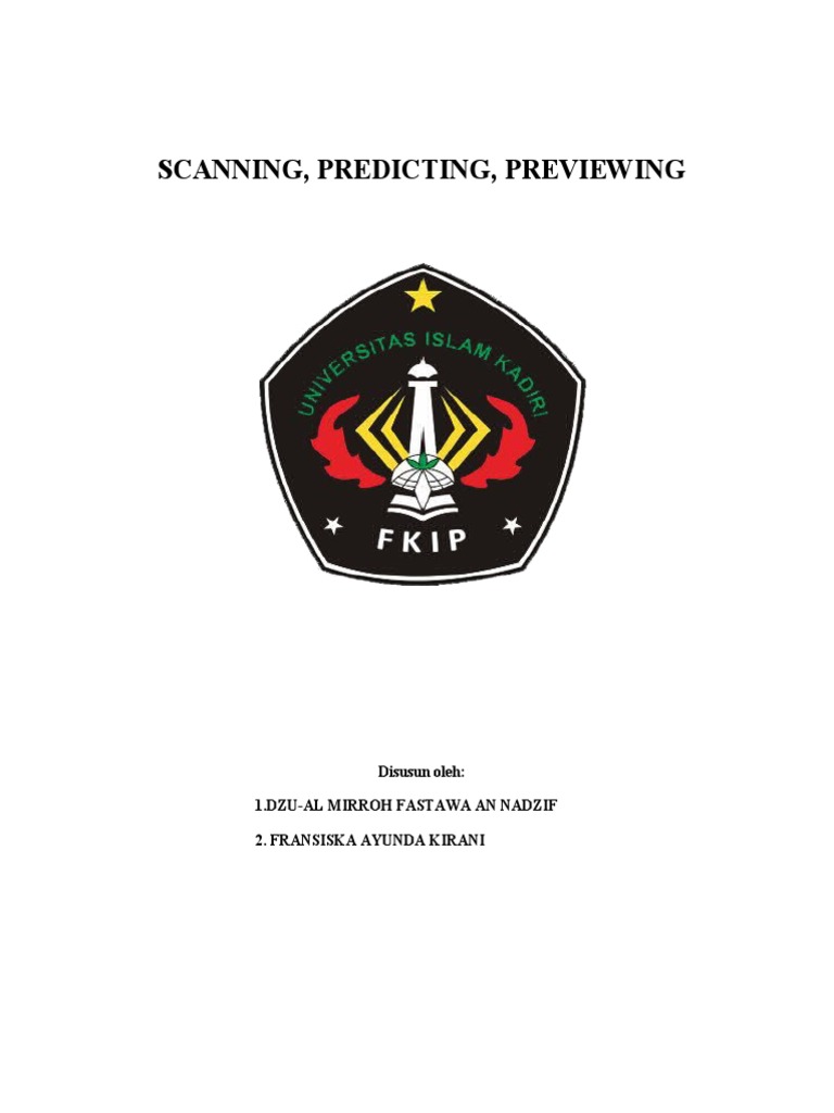 Scanning, Predicting, Previewing | PDF | Prediction | Communication