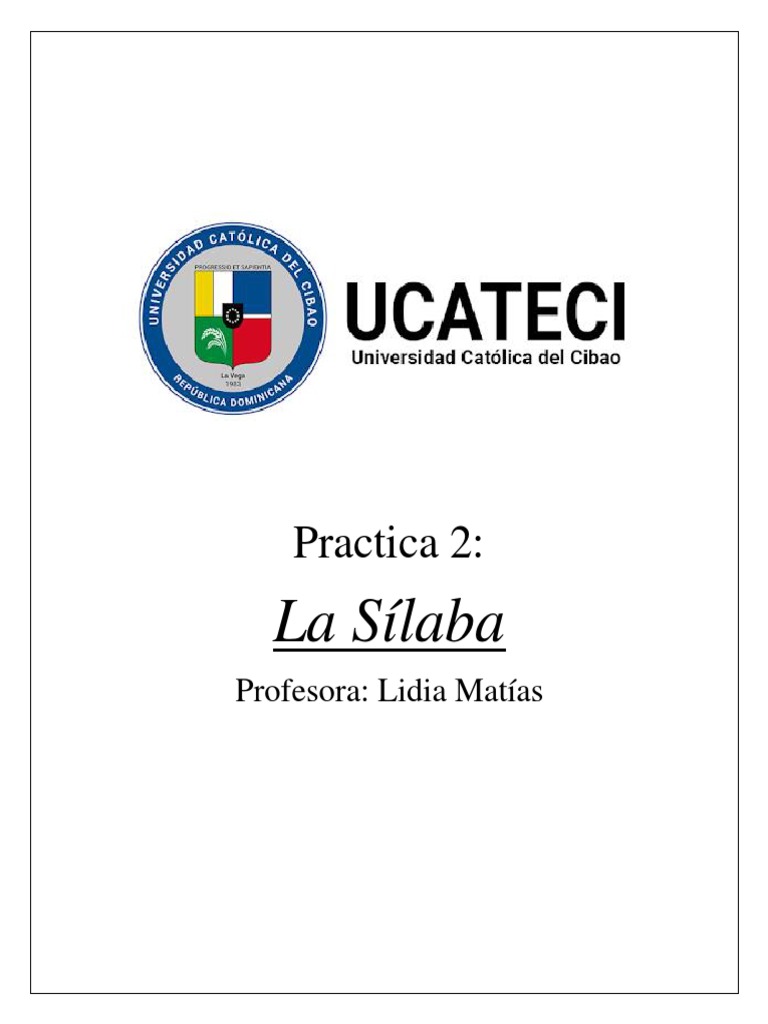 Ejercicios de Evaluación de Sílabas | PDF | Sílaba | Lingüística