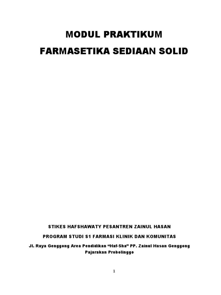 Modul Praktikum Solid Hafsha | PDF