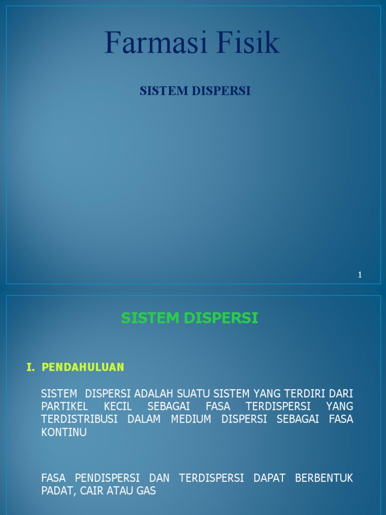 TM 3 Sistem Dispersi | PDF