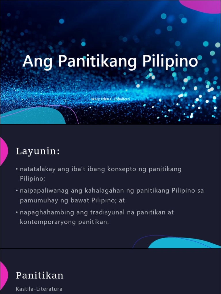 Aralin 1-Ang Panitikang Pilipino PDF | PDF