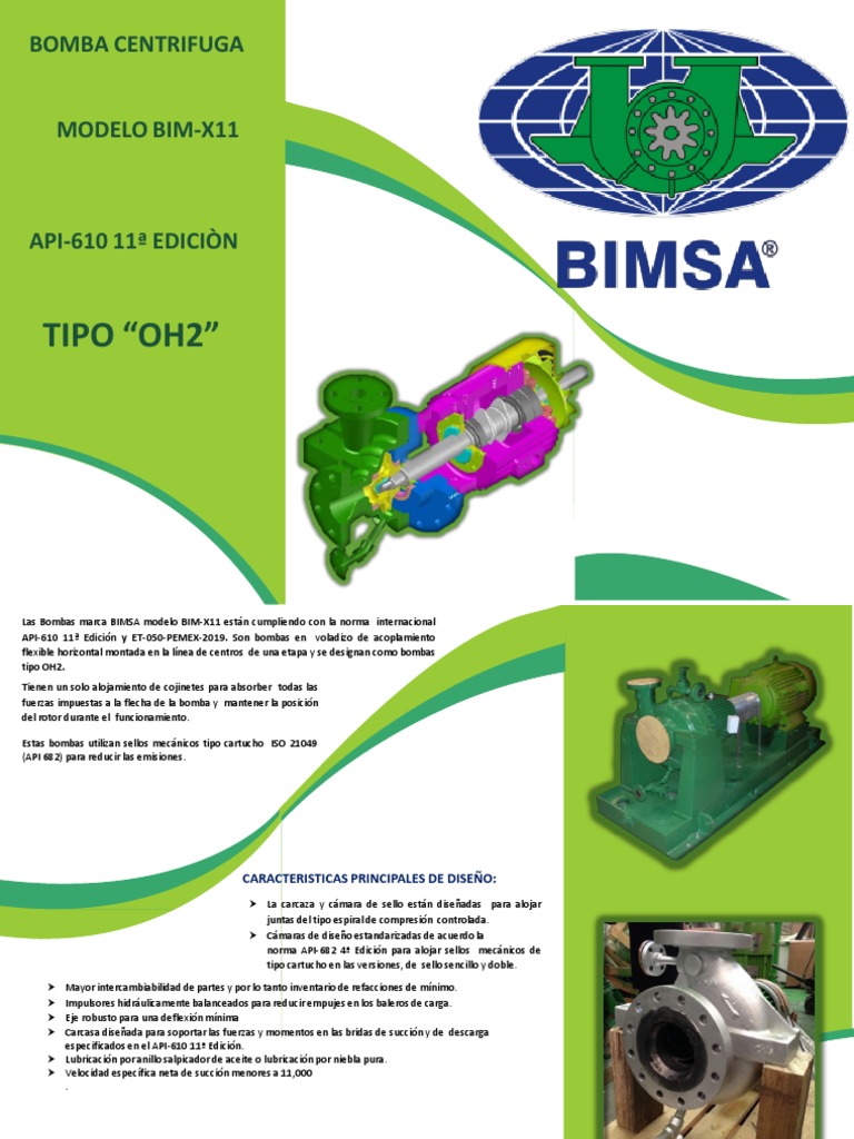 Bomba Oh2 | PDF | Bomba | Rodamiento (Mecánico)