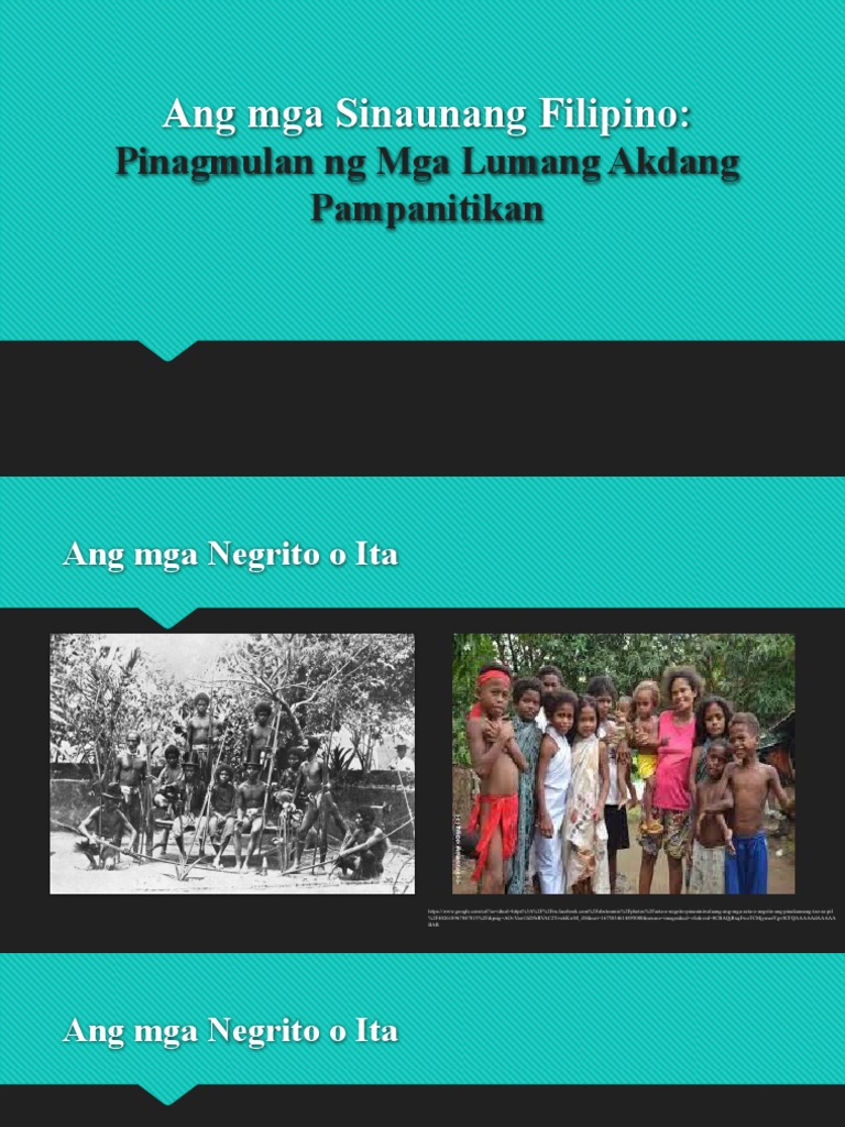 Ang Mga Sinaunang Filipino Pinagmulan NG Akdang Pampanitikan | PDF