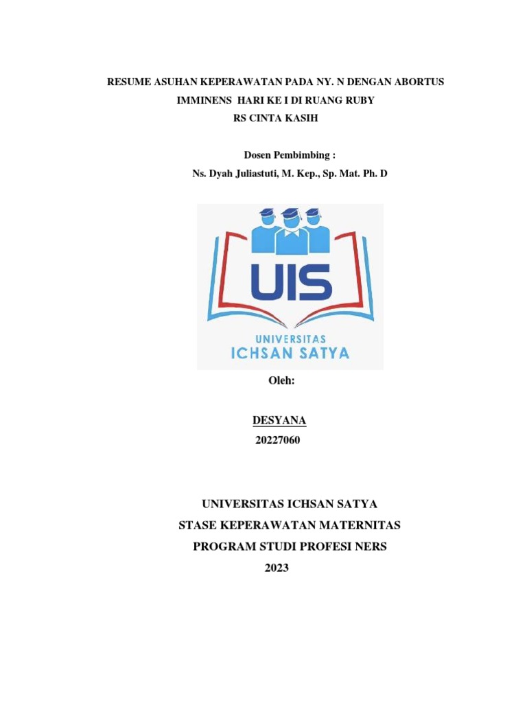 Resume Keperawatan Pasien Dengan Ab. Iminens | PDF