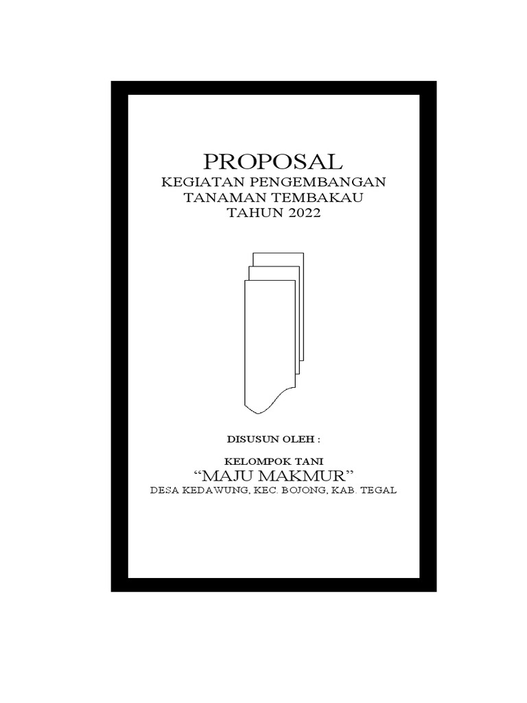 Proposal Tembakau Maju Makmur | PDF