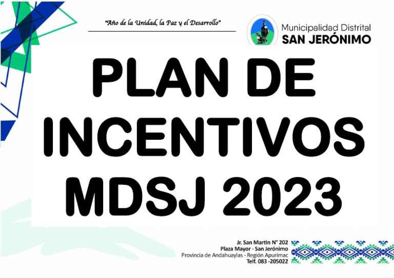 Plan de Incentivos | PDF