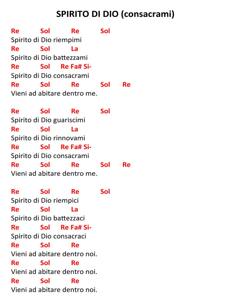 Spirito Di Dio | PDF