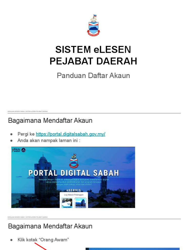 eLESEN-Panduan-Daftar-Akaun | PDF