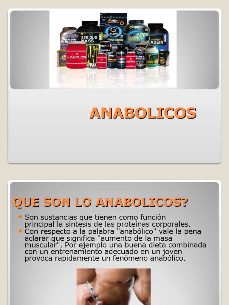 Anabolicos | PDF | Testosterona | Medicina CLINICA