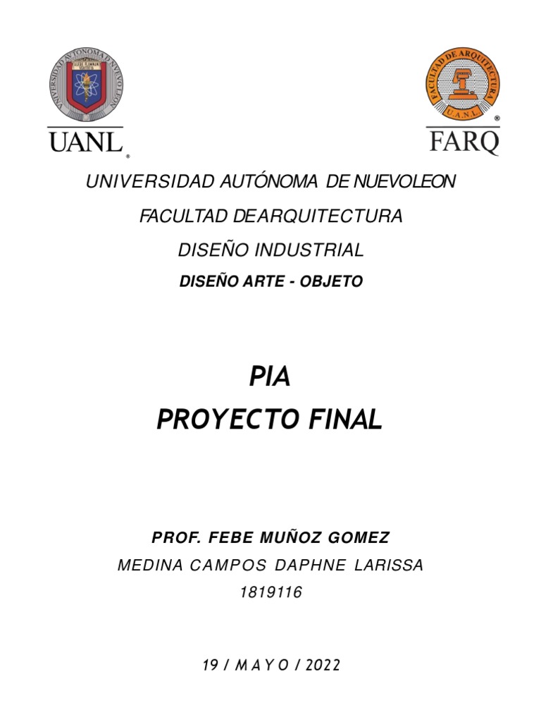 PIA - Obra Final - MedinaCamposDaphneLarissa PDF | PDF