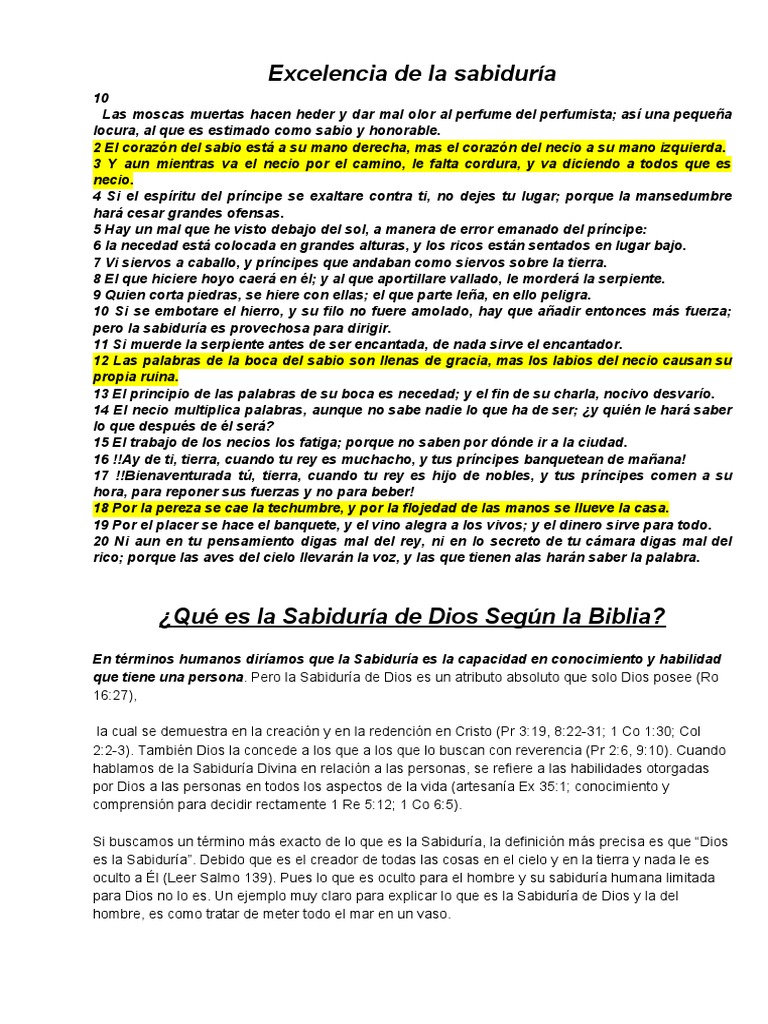 ¿Qué es la Sabiduría de Dios Según la Biblia__ | PDF | Sabiduría | Dios