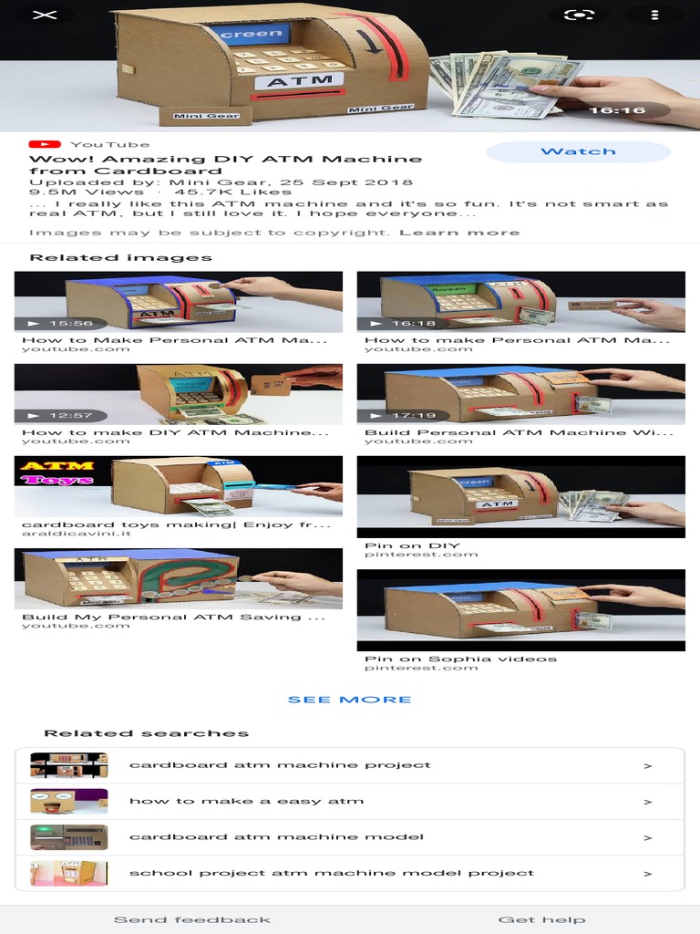 Project Cardboard Atm - Google Search PDF | PDF