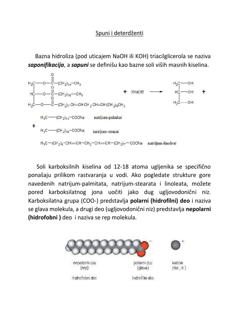 Spuni i deterdženti | PDF